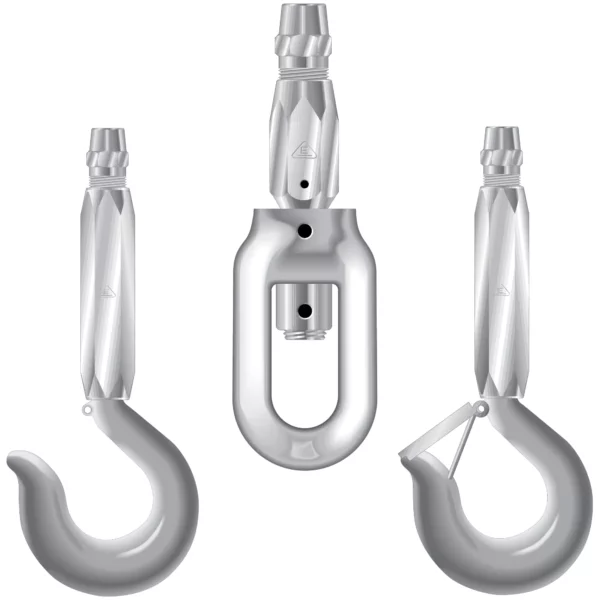 Quick-Install Hook Fittings for Wire & Synthetic Rope